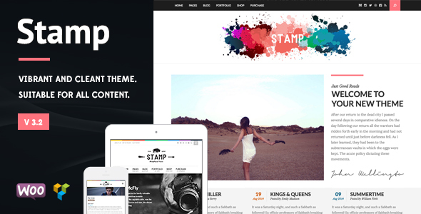 Stamp - Vibrant WordPress Theme | Prosyscom Tech