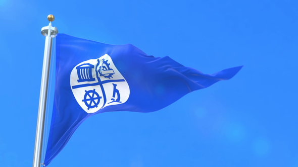 Flag of Minneapolis City of United States of America, Motion Graphics