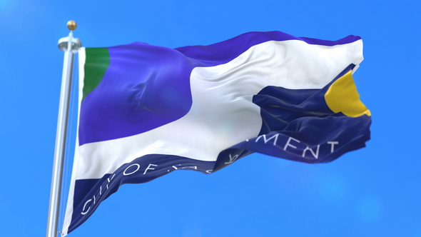 Flag of Sacramento City of United States of America, Motion Graphics