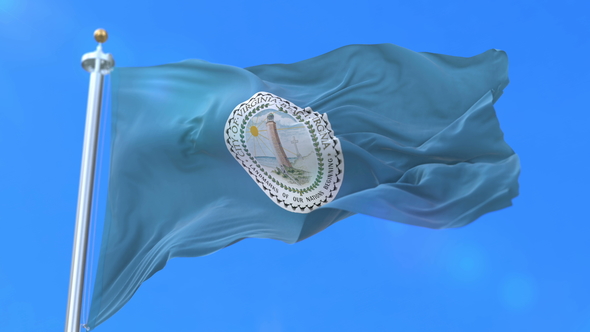 Flag of Virginia Beach City of United States of America, Motion Graphics