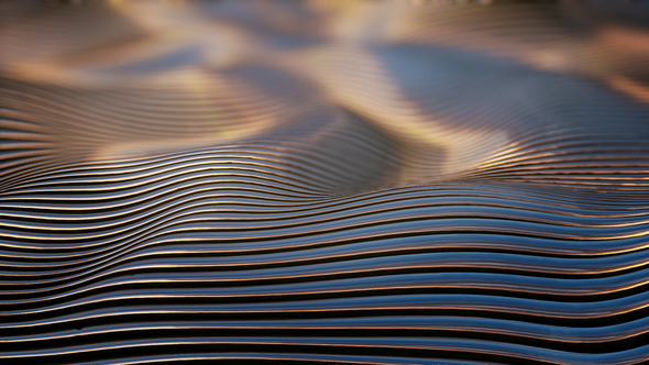 4K Silver Sunset Abstract Stripes, Motion Graphics | VideoHive