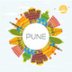 Pune India Skyline, Vectors | GraphicRiver