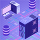 Data Network Cloud Computing Technology Isometric, Vectors | GraphicRiver