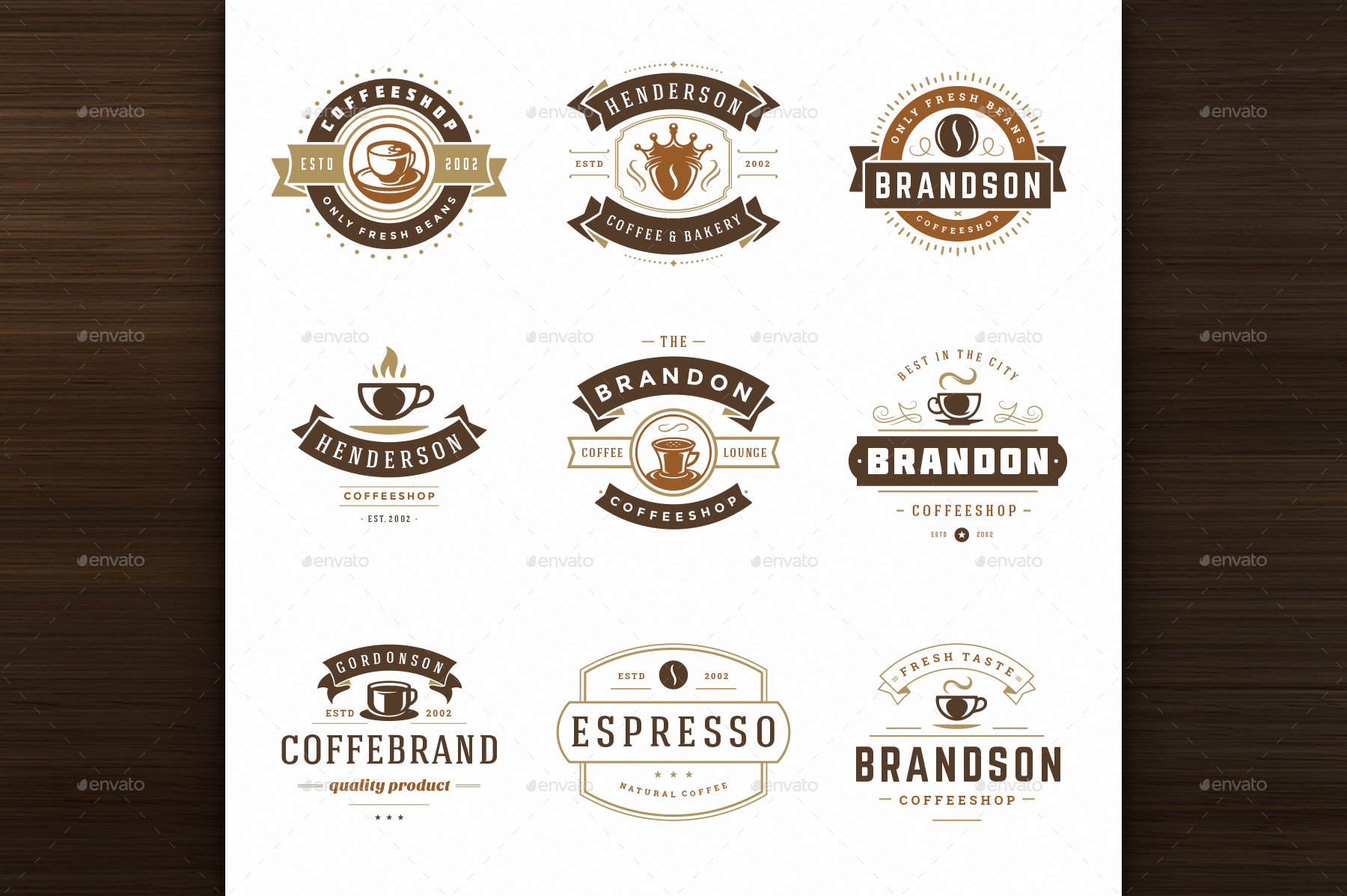 36 Coffee Logos and Badges, Web Elements | GraphicRiver