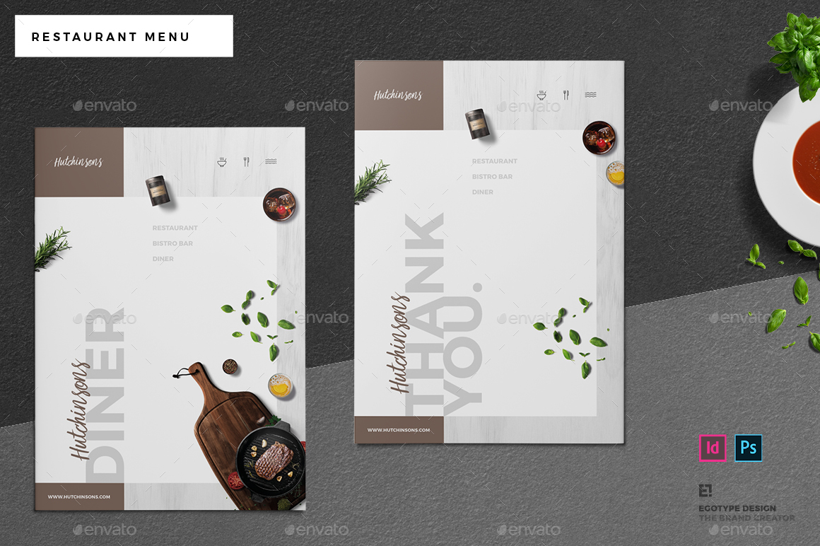 Restaurant Menu Bundle, Print Templates | GraphicRiver
