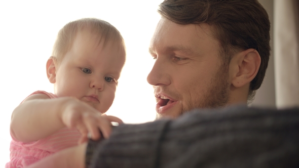 Baby Touching Wrist Watch, Stock Footage | VideoHive