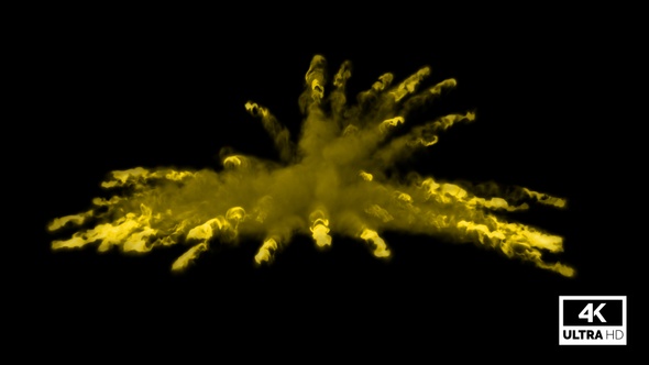 Yellow Smoke Explosion, Motion Graphics | VideoHive