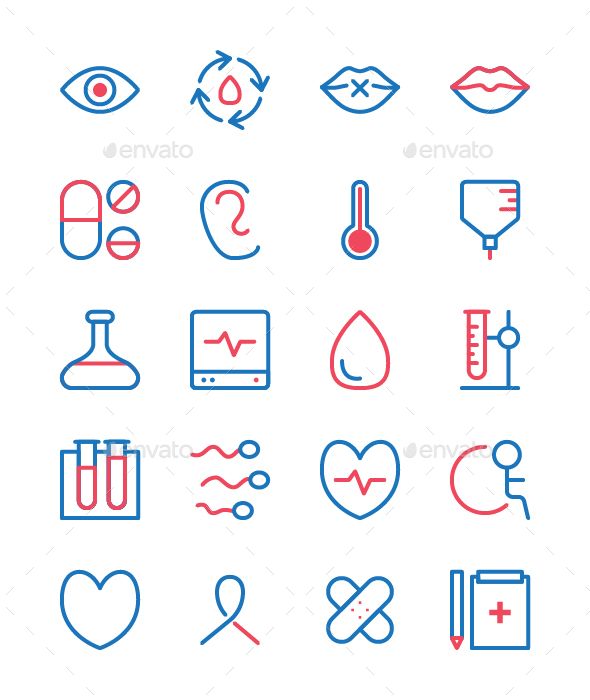 40 Medical Icon Set, Icons | GraphicRiver