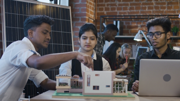 Indian Students Collaborating on Alternate Supplies, Stock Footage