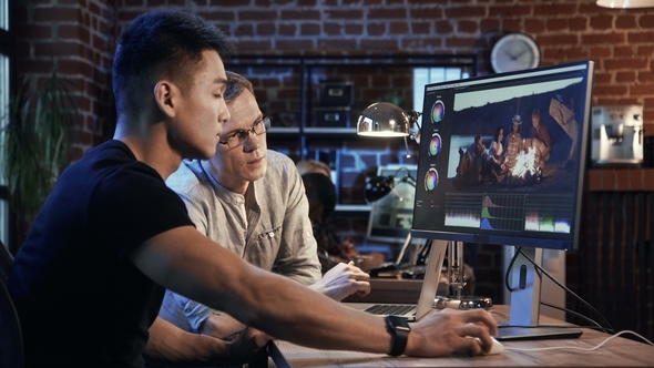 People Are Working on Video Edit of Documentary, Stock Footage | VideoHive