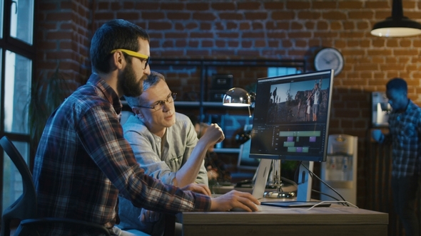 People Are Working on Video Edit of Documentary, Stock Footage | VideoHive