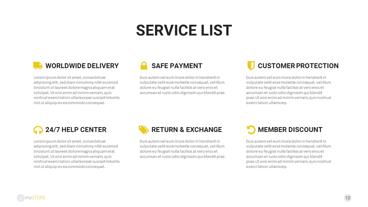 myStore - Google Slides Presentation, Presentation Templates | GraphicRiver