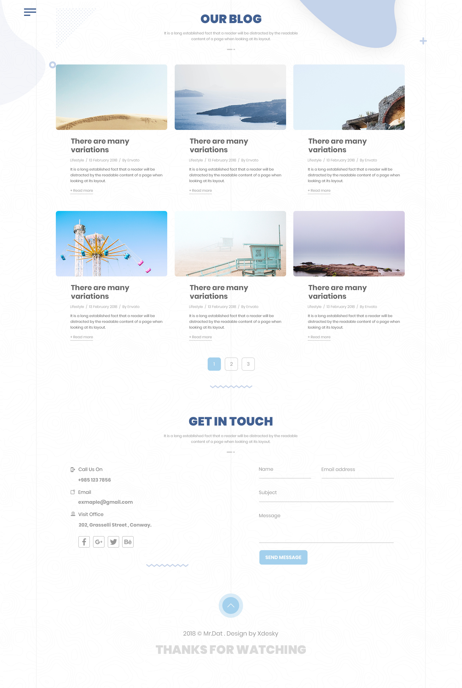 PerFas Personal Vcard PSD Template by xdesky | ThemeForest