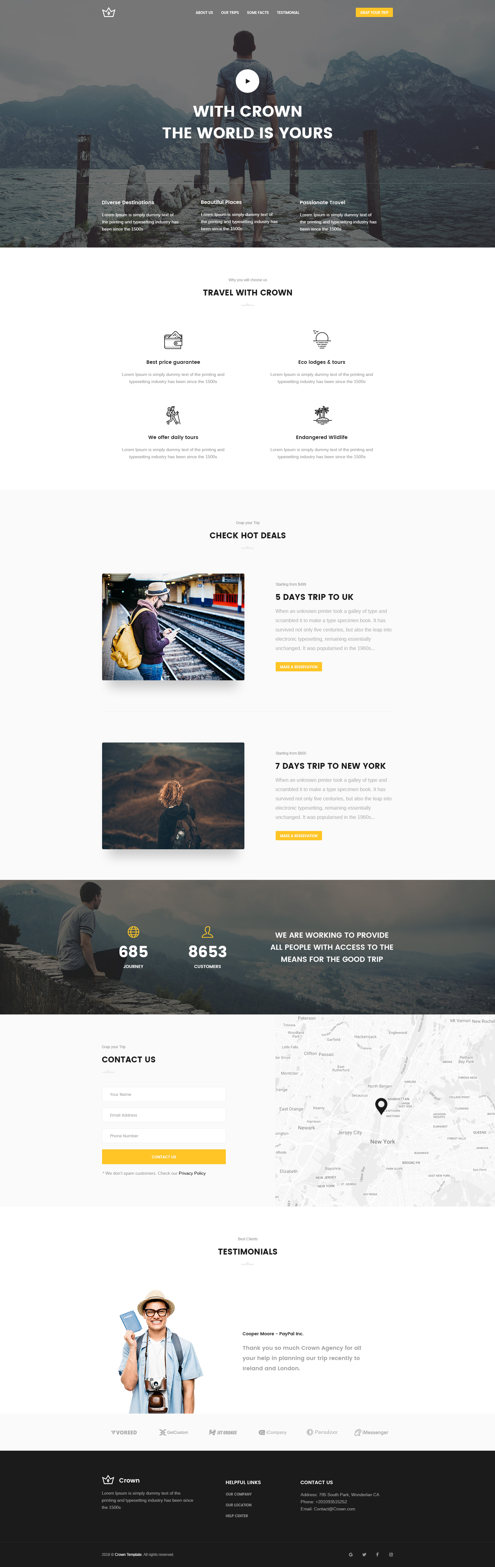 Crown - Multipurpose Unbounce Landing Pages Pack by Morad | ThemeForest