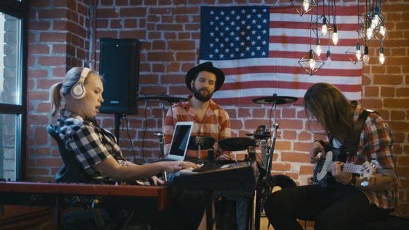 Musicians Making Up Music, Stock Footage | VideoHive