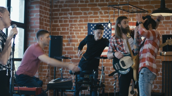 Musicians Conflict During Rehearsal, Stock Footage | VideoHive