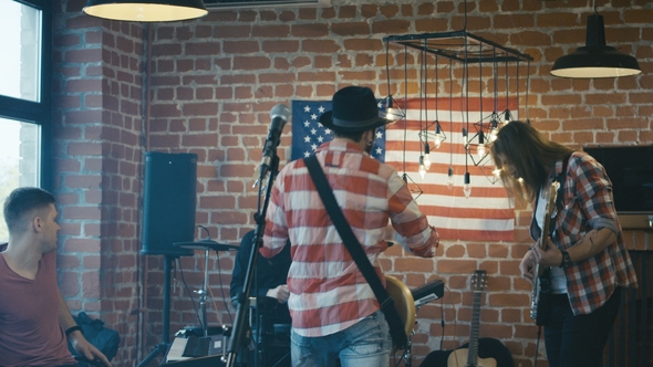Men in Musical Group Having Arguments, Stock Footage | VideoHive