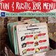 Fun & Rustic Bar Menu, Print Templates | GraphicRiver