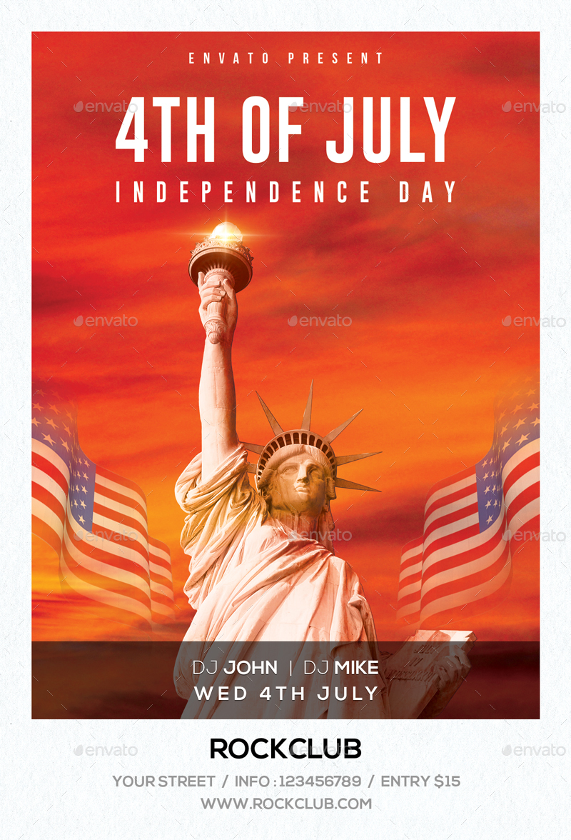 4th of July Flyer, Print Templates | GraphicRiver