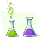 Cartoon Chemical Flask with Liquid Vector Icon Set, Vectors | GraphicRiver