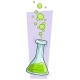 Cartoon Chemical Flask with Green Liquid, Vectors | GraphicRiver