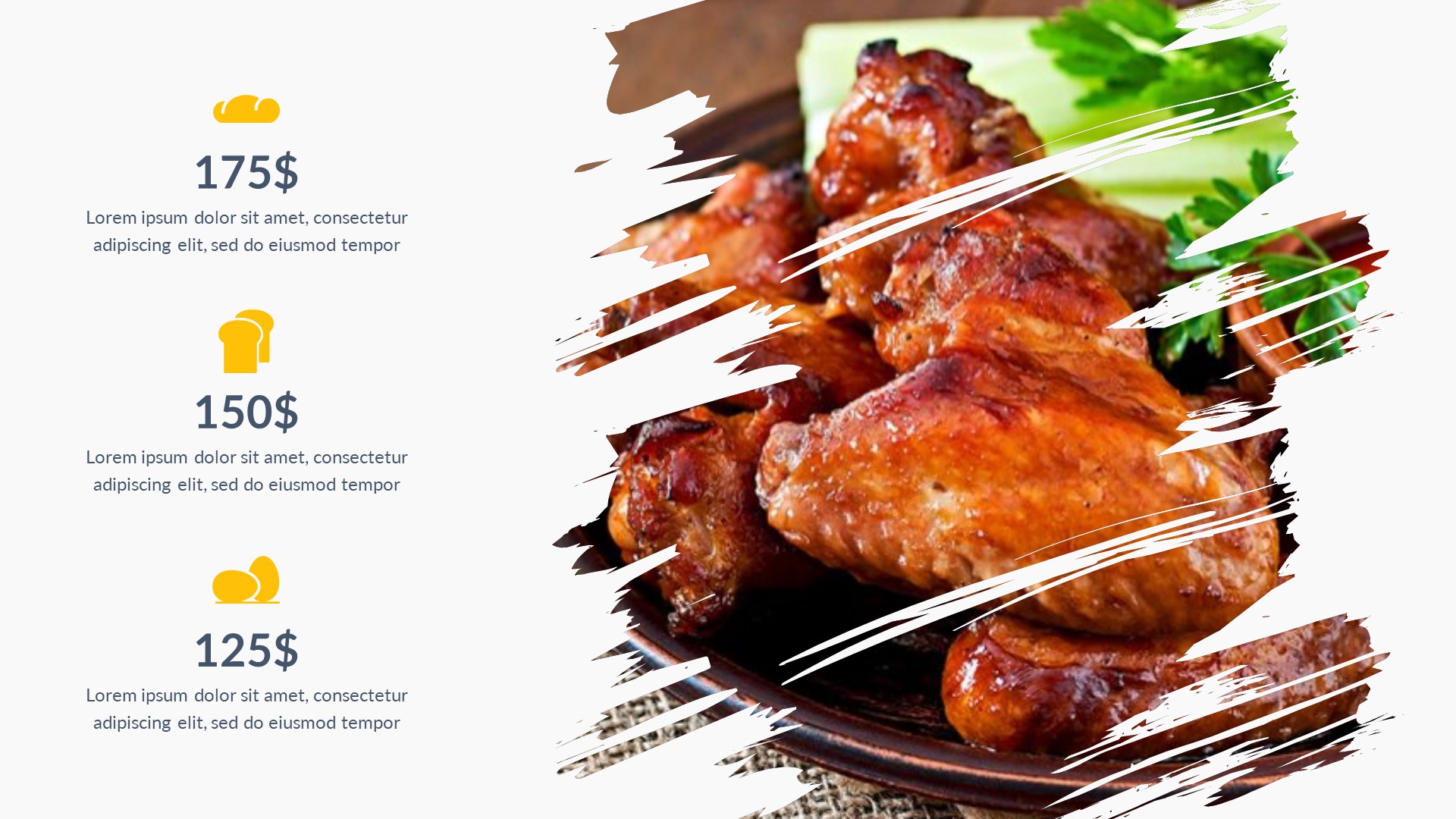 Diner Food Multipupose PowerPoint Template, Presentation Templates