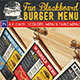 Fun Blackboard Burger Menu, Print Templates | GraphicRiver
