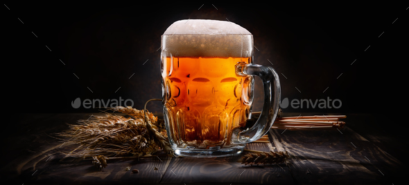 Beer on black background Stock Photo by Givaga | PhotoDune