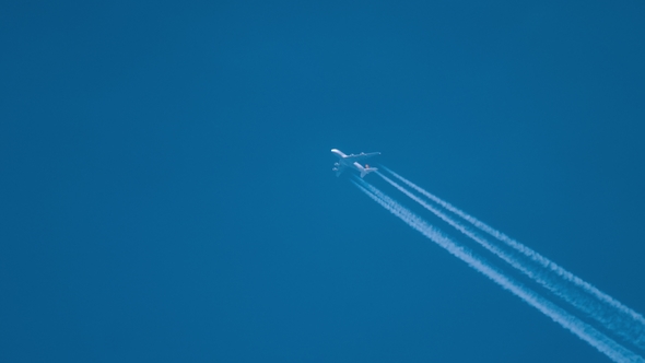 Airliner Flying High, Stock Footage | VideoHive