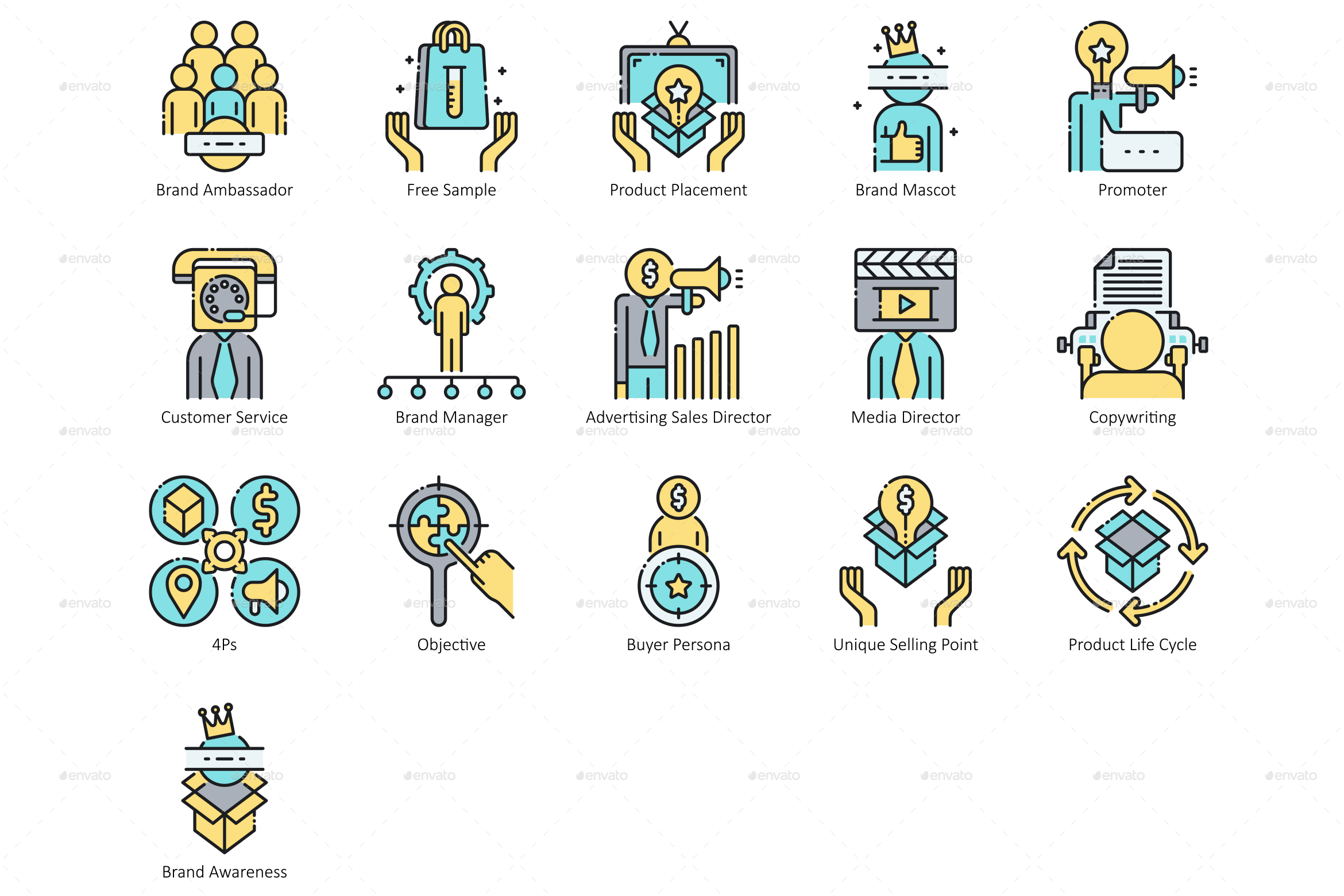 Marketing Icons, Icons | GraphicRiver