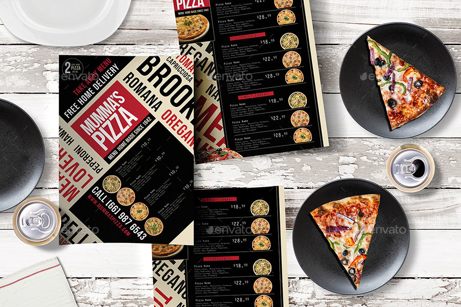 Pizza Menu by BrandPacks | GraphicRiver
