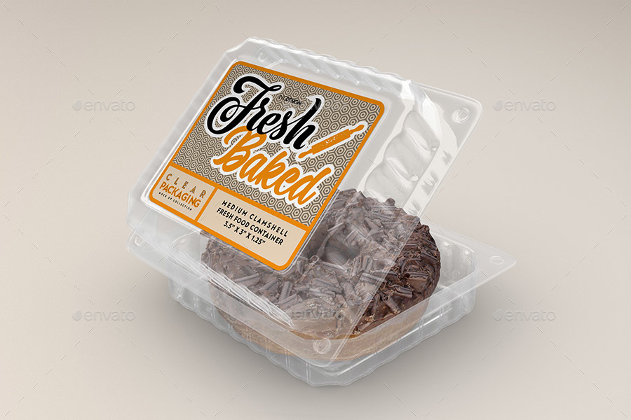 ClearMedium Clamshell Packaging Mockup, Graphics | GraphicRiver