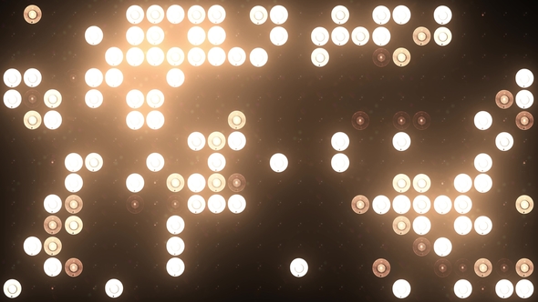 Gold Led Spot Light VJ Background, Motion Graphics | VideoHive