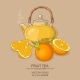 Orange Tea Illustration, Vectors | GraphicRiver