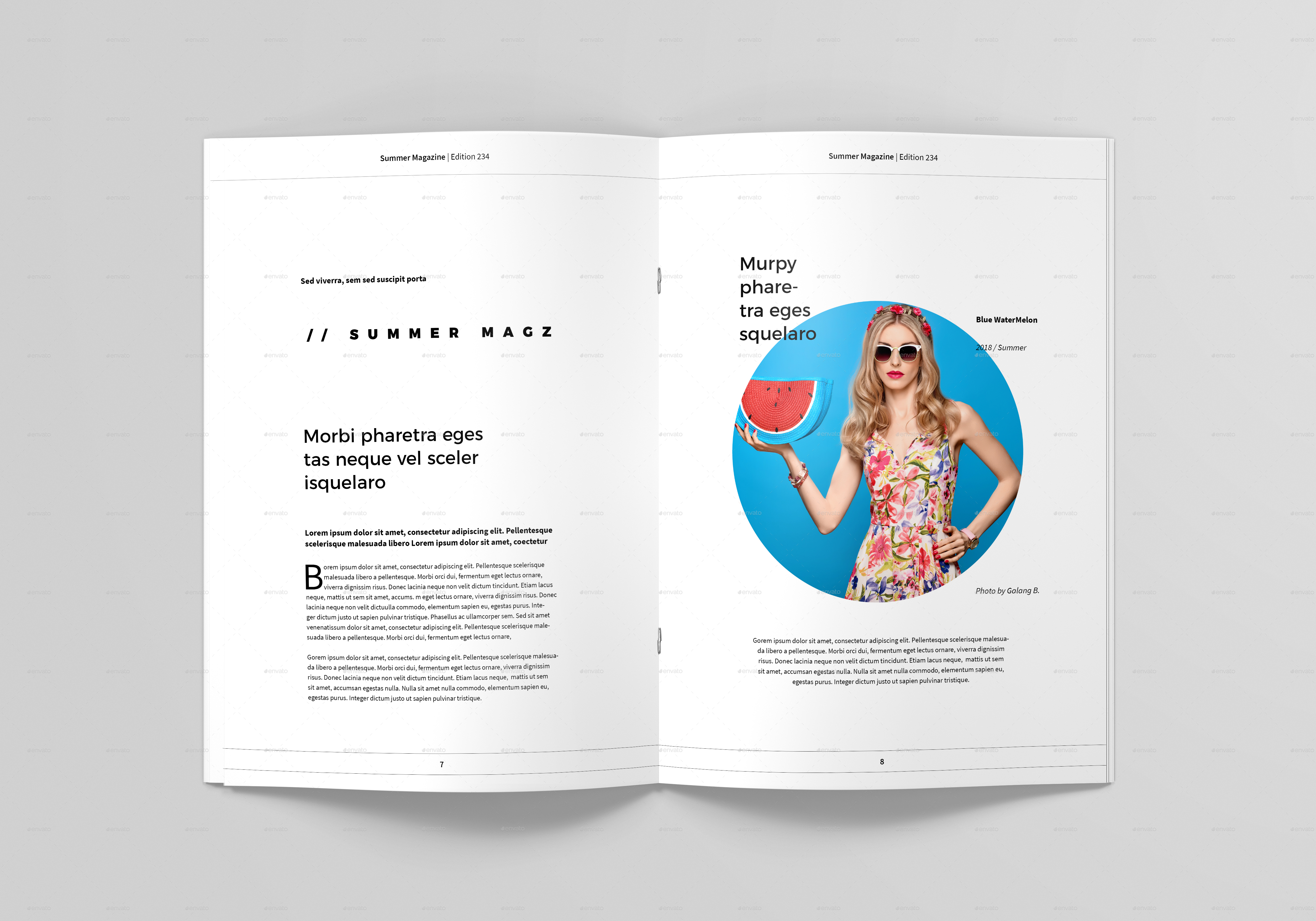 Summer Magazine, Print Templates | GraphicRiver