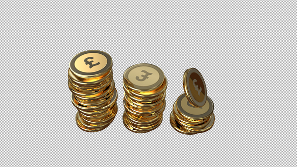 British Pound Coins, Motion Graphics | VideoHive