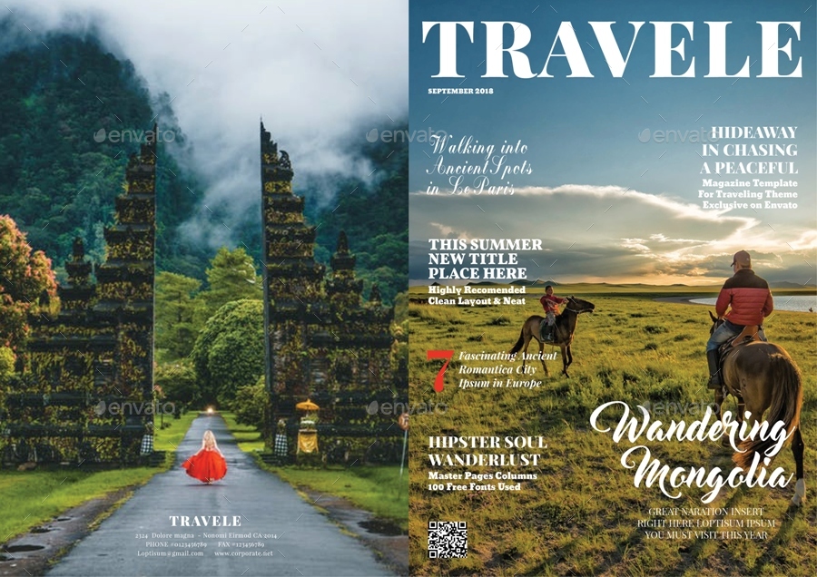 Traveling Magazine Vol. 03 by siroolee | GraphicRiver