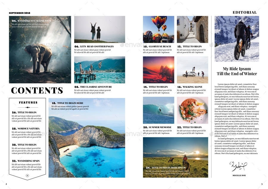 Traveling Magazine Vol. 03 by siroolee | GraphicRiver