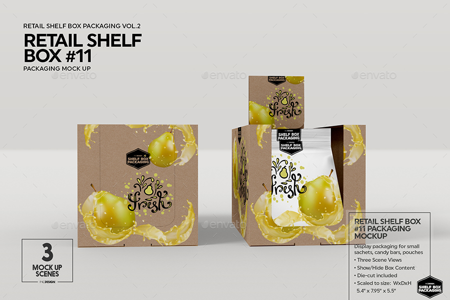 Retail Shelf Box Packaging Mockups 2, Graphics | GraphicRiver