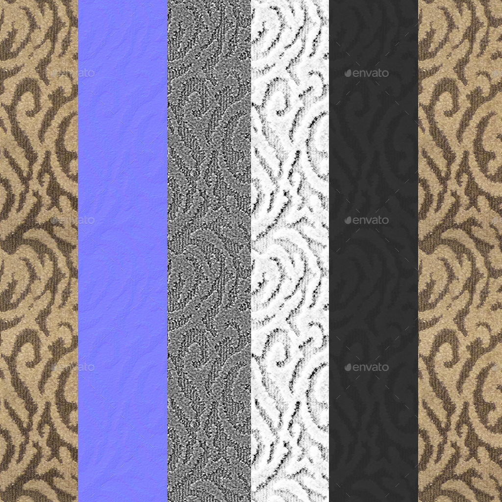 Brown Curly Carpet Seamless Texture by Lucky_Fingers | 3DOcean