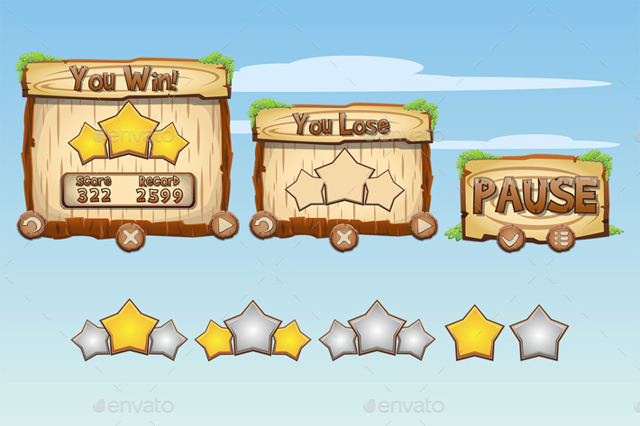 Jump Game UI, Game Assets | GraphicRiver