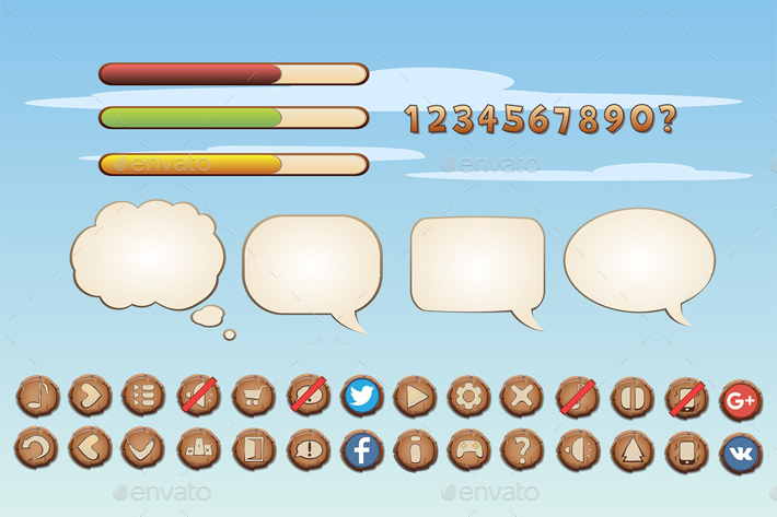 Jump Game UI, Game Assets | GraphicRiver