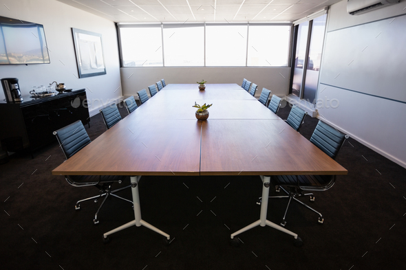 Empty modern meeting room at office Stock Photo by Wavebreakmedia ...