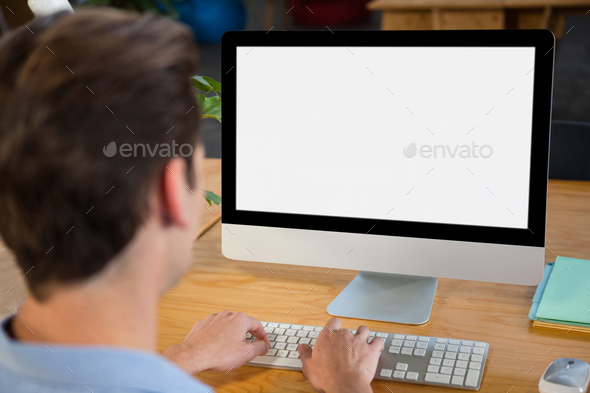 Graphic designer using desktop pc Stock Photo by Wavebreakmedia | PhotoDune