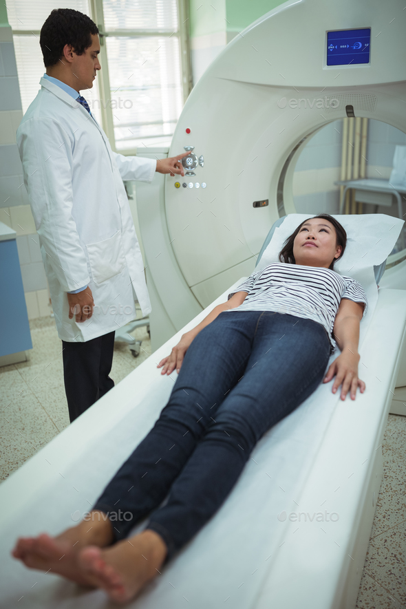Patient undergoing CT scan test Stock Photo by Wavebreakmedia | PhotoDune