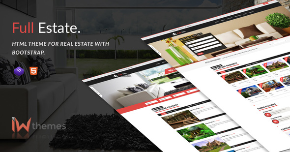 Full Estate - Responsive and Bootstrap Real Estate by iwthemes ...