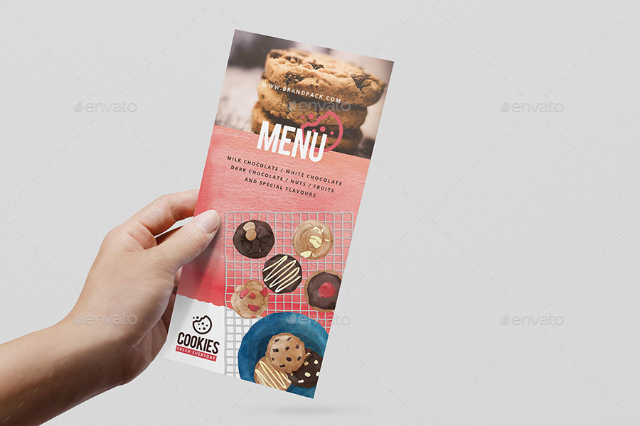 Cookie Shop DL Card, Print Templates | GraphicRiver