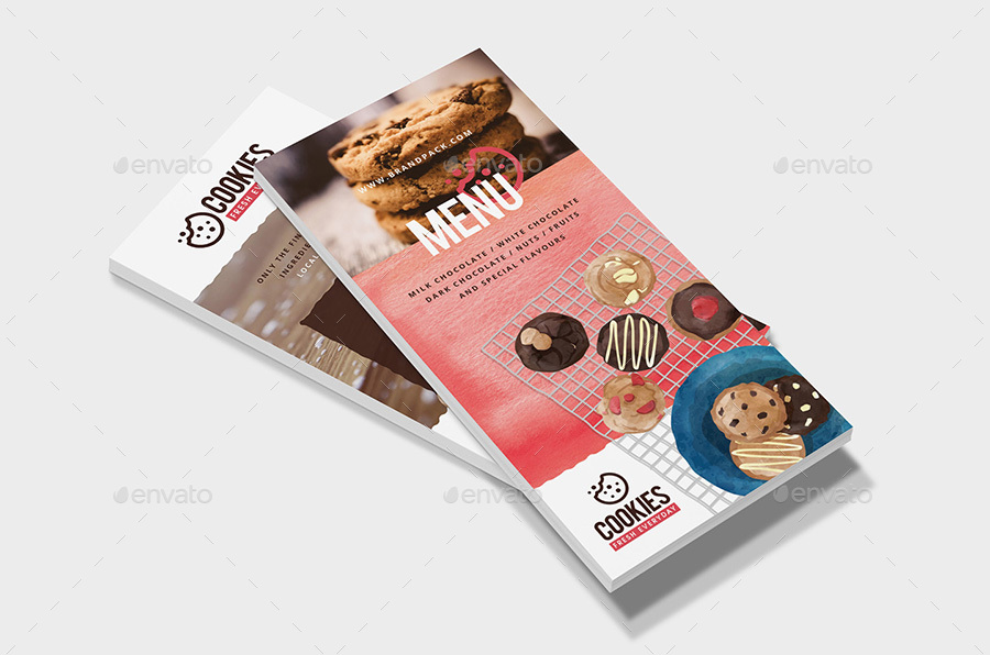 Cookie Shop DL Card, Print Templates | GraphicRiver
