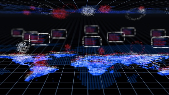 Earth Hologram Map Loop, Motion Graphics | VideoHive