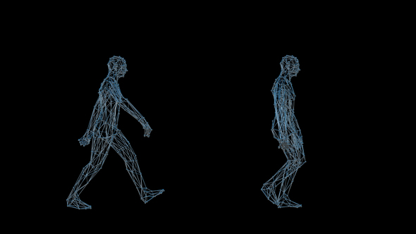 Wired Man Walk, Motion Graphics | VideoHive